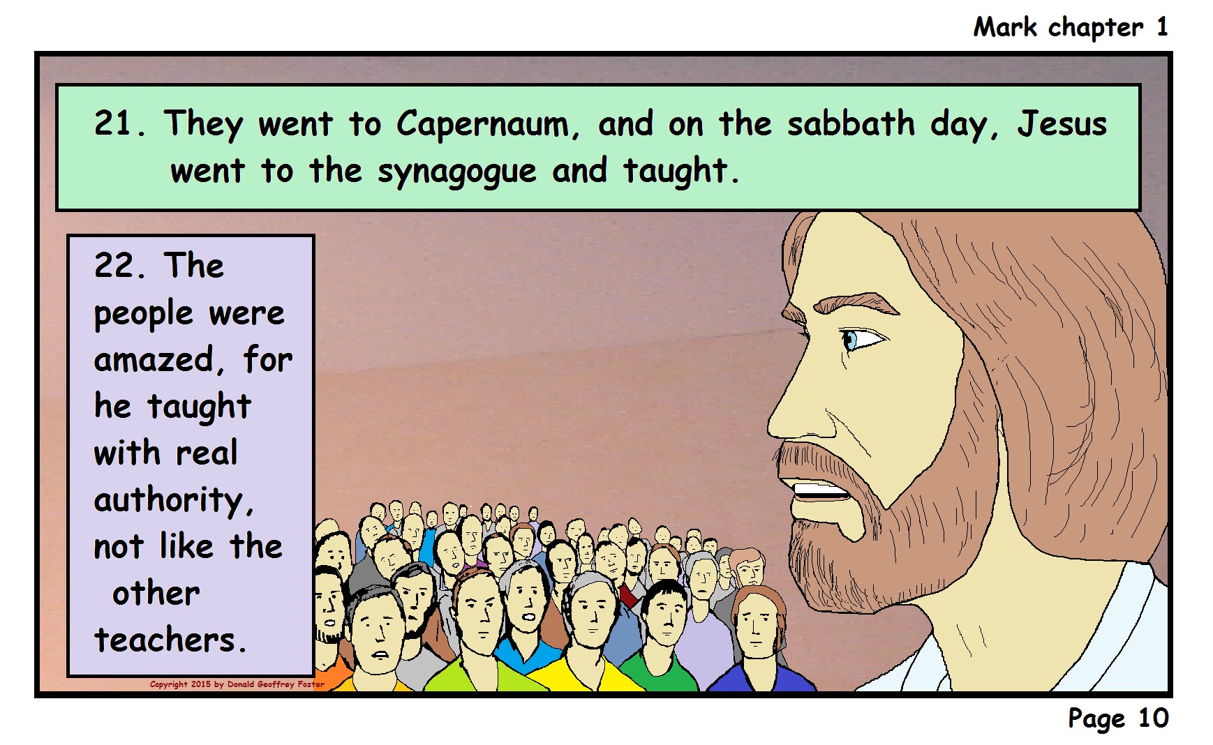 The Gospel of Mark – Free online Bible comics | Free Online Bible ...